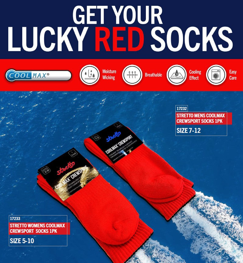 LUCKY COOLMAX CREW SOCKS — JB Imports NZ